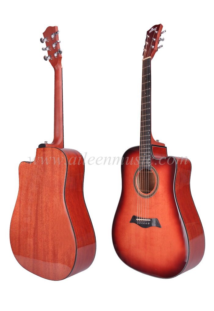New High quality glossy solid top acoustic guitar (AFM17C-D) - Buy ...