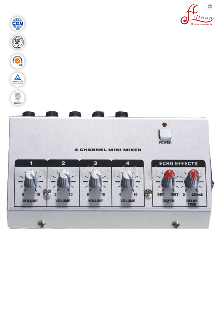 Up To 50dB Gain 4 MIC Inputs DJ Professional Mixing Console (ADM-14 ...