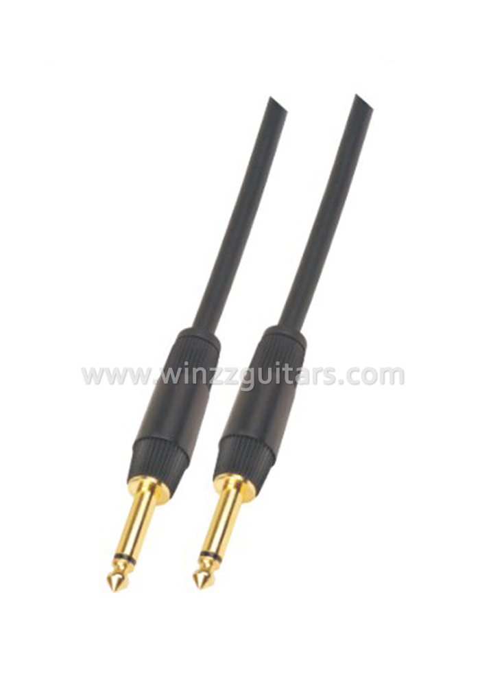 PVC Black Guitar Link Cable 64x0.12 Spiral Shield Guitar Cable (AL-G029)