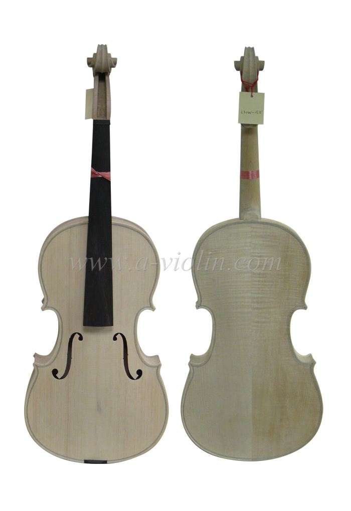 White Viola ( Body neck, without fingerboard ) Manufacturer - Aileen Music